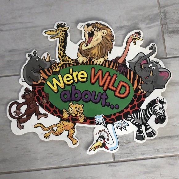 Wall Decor | Zoo Wild Animals Laminated School Classroom Posters School ...